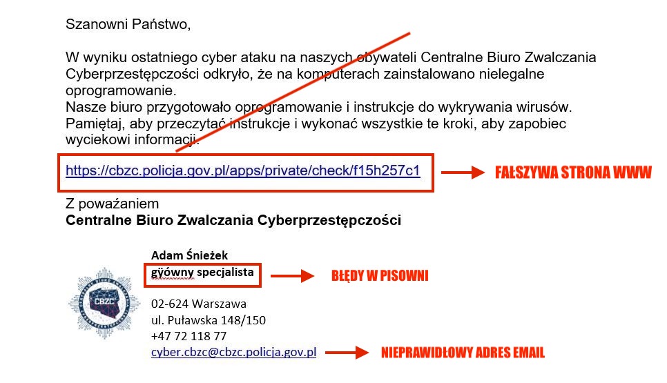 Cyberprzestępcy podszywają się pod CBZC - Aktualności - Centralne Biuro ...